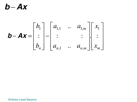 PPT Ordinary Least Squares PowerPoint Presentation Free Download ID