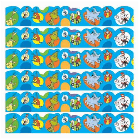Teachersparadise Eureka® Dr Seuss™ Bubbles Deco Trim® 37 Ft Per Pack 6 Packs Eu 845059 6