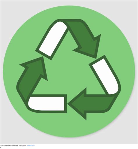 Recycling Symbol Template