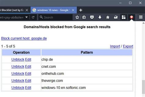 Block Sites On Google Search With Personal Blocklist For Firefox GHacks Tech News