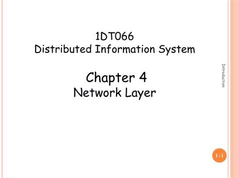 Ppt 1dt066 Distributed Information System Chapter 4 Network Layer Powerpoint Presentation Id