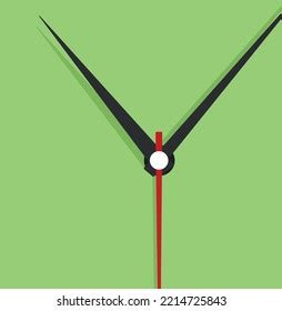 Simple Analog Clock Background Vector Illustration Stock Vector Royalty Free 2214725843