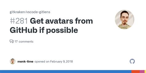 Get Avatars From GitHub If Possible Issue 281 Gitkraken Vscode