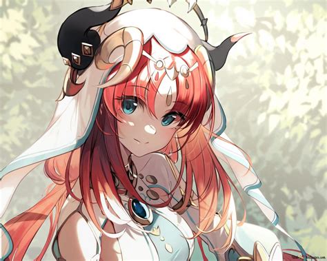Hot Anime Dancer Nilou Pretty Green Eyes Genshin Impact K Wallpaper Download