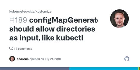 Configmapgenerator Should Allow Directories As Input Like Kubectl · Issue 189 · Kubernetes