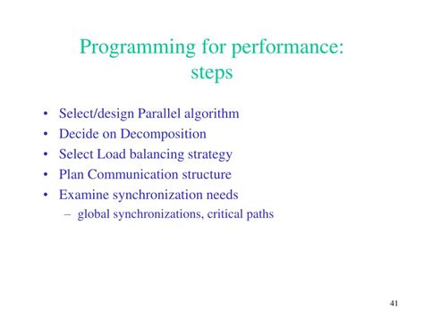 Ppt Programming For Performance Cs433 Spring 2001 Powerpoint