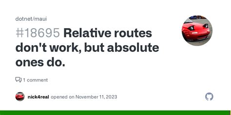 Relative Routes Dont Work But Absolute Ones Do · Issue 18695