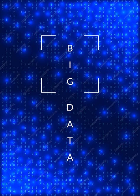 Premium Vector Big Data Background Technology For Visualization Artificial In