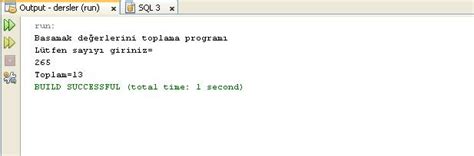 java ders ve Örnekleri java basamak değerleri toplama