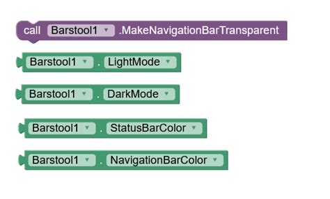Barstool Status Navigation Bar Tool Extensions MIT App Inventor Community