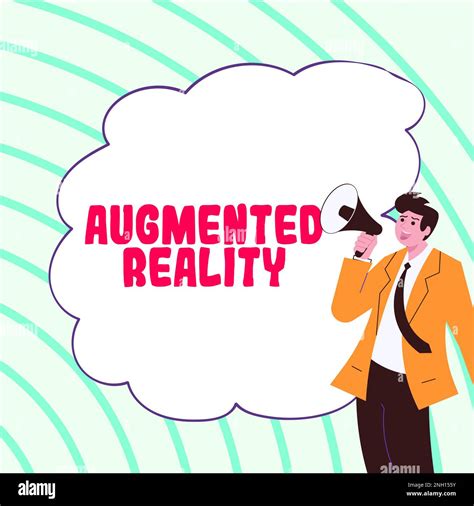 Writing Displaying Text Augmented Reality Business Idea Technology That Imposes Computer Image