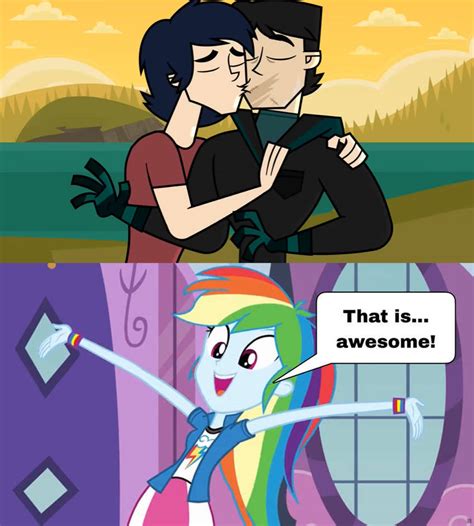 Rainbow Dash Calls Jake Kissing Tom Awesome By Nicolefrancesca On