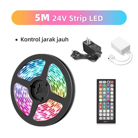 3535 Led Strip Light Rgb Strip Lamp 5m 10m 20m 30m 40m Remote Lampu Rgb Kamar Lampu Led Strip