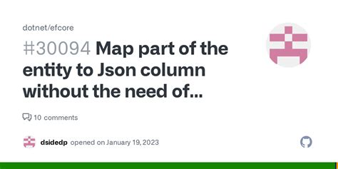 Map Part Of The Entity To Json Column Without The Need Of Owned Entity Container · Issue 30094