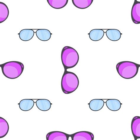 Sun Summer Glasses Pattern Royalty Free Vector Image