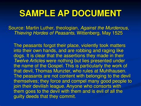 PPT HOW TO WRITE THE AP EUROPEAN DBQ PowerPoint Presentation Free Download ID 759150