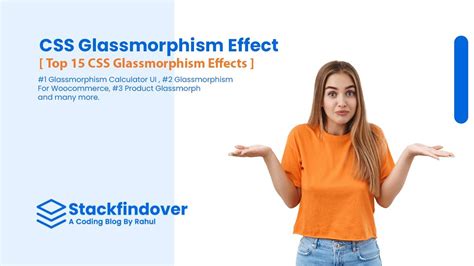 Top 15 Css Glassmorphism Effects Stackfindover