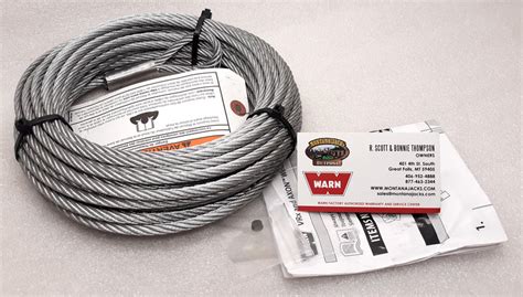 Warn 100973 Winch Wire Rope For Vrx 45 Axon 45 55 14 X 50