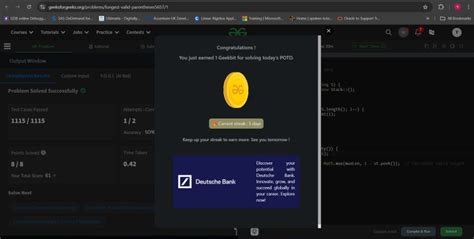 Passed Geekstreak2024 Potd Challenge Yugarakshini G S Posted On The Topic Linkedin