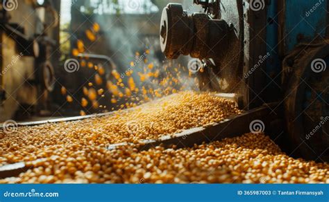 Grain Processing Plant Icon In The Frame Vector Illustration