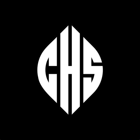 Chs Circle Letter Logo Design With Circle And Ellipse Shape Chs