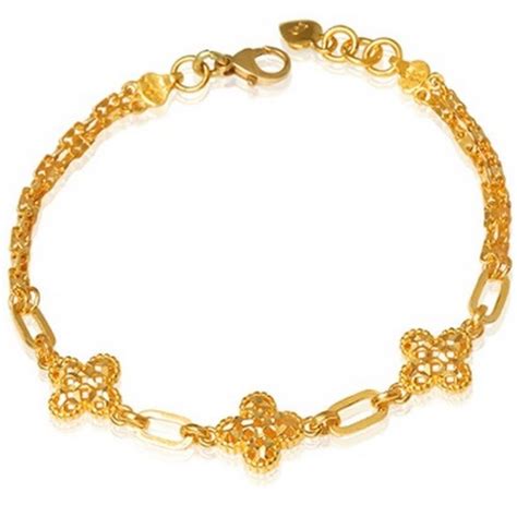골드모아 여자 팔찌 행운 플라워 클로버 26 25g 에누리 가격비교
