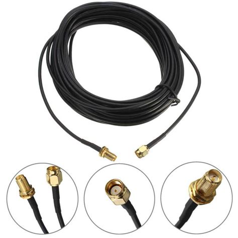 RP SMA WiFi Antenna Extension Cable Male Female Wi Grandado