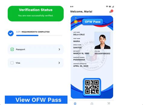 Ofw Pass Qr Code Registration In Dmw Mobile App Owwa Online