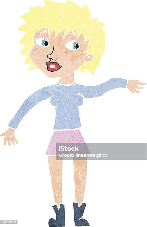 말풍선이 있고 손 흔드는 여자 친근하다 낙서 드로잉에 대한 스톡 벡터 아트 및 기타 이미지 낙서 드로잉 명랑한 문화