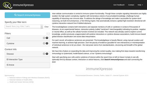 Immunexpresso Immport Documentation