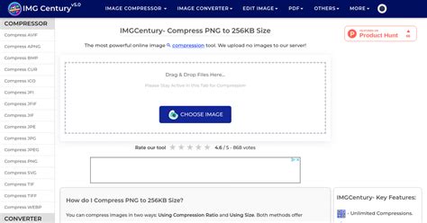 Compress PNG To KB Size Bulk PNG Files Compression IMGCentury