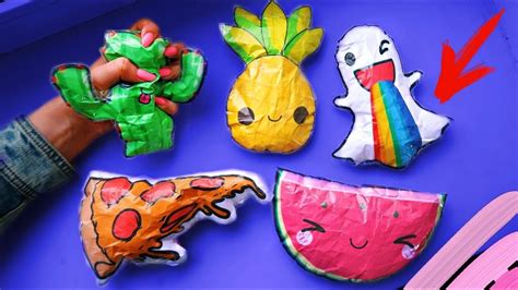 Без регистрации смотреть Diy 5 СКВИШИ из БУМАГИ с НОВЫМИ НАПОЛНИТЕЛЯМИ Squishy СВОИМИ РУКАМИ