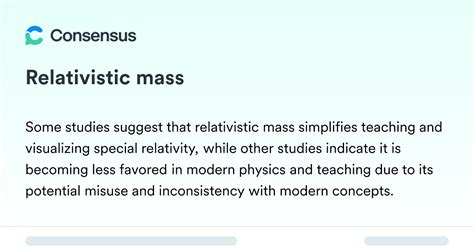 Relativistic Mass Consensus Academic Search Engine