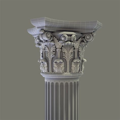 Classical Column C03 3d Model
