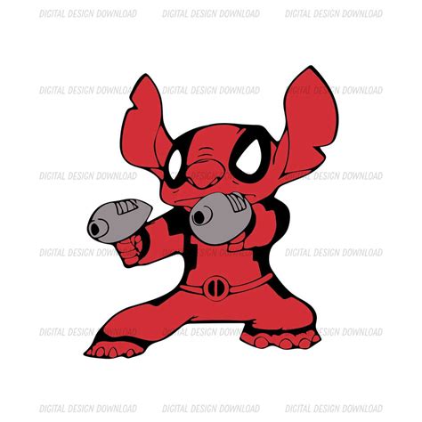 Deadpool Stitch Svg Disney Lilo Stitch Svg Cute Deadpool S Inspire
