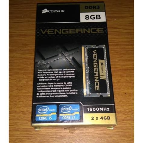 Jual Ram Laptop Corsair Vengeance Ddr3 Sodimm 8gb 2x4gb Shopee Indonesia