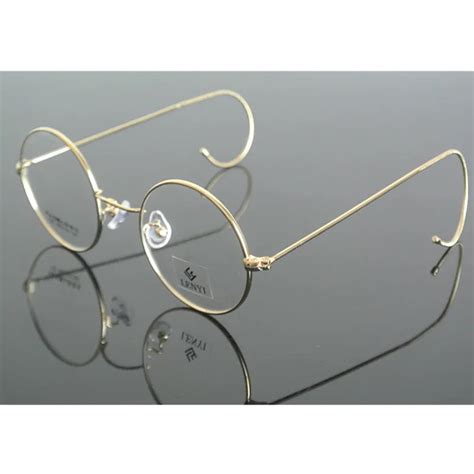 46mm Vintage Round Antique Wire Rim Metal Eyeglass Frames Full Rim Retro Men Women Glasses