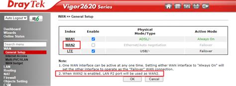 How To Enable Ethernet WAN Port On Vigor L Series Routers DrayTek FAQ