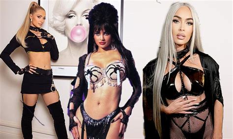 Too Sexy For Halloween Stars Dress Up In Some Very Revealing Outfits Daily Mail Online