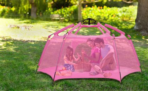 Pink Spacious Padded Playpen