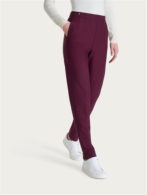 Carrot Pants With Compact Fabric Pockets Fig Ragno