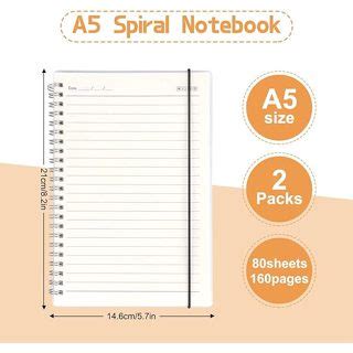 A6 A5 B5 A4 Coil Notebook 160pages Notebook Grid Line Blank Spiral Notebooks Sketch Book