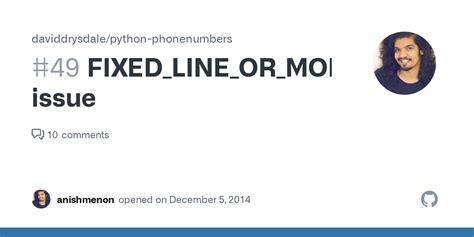 Fixedlineormobile Issue · Issue 49 · Daviddrysdalepython Phonenumbers · Github