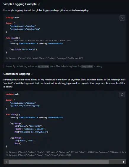 Zero Allocation Json Logger Download For Windows