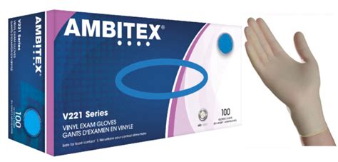 Ambitex Vinyl Supreme Xp Exam Glove Powder Free Non Sterile 10 Boxes
