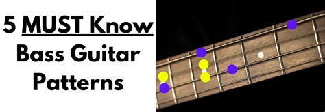 5 Must Know Bass Guitar Patterns Online Bass Courses