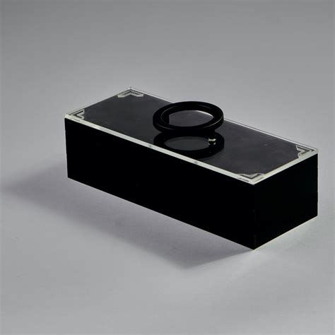 Circular Knob Small 3 Compartment Box Zee Designs Plexiglass