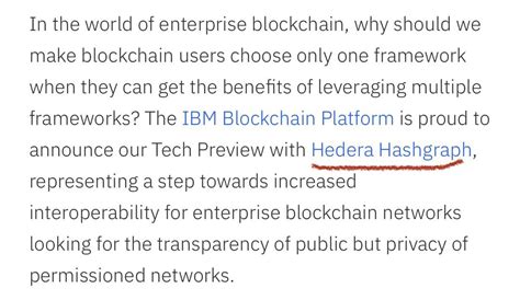 Creating A More Interoperable Blockchain Future R Hedera