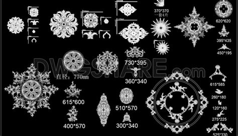 185 Free Download Of Decorative Pattern Design Cad Blocks Free Cad Blocks Download Dwg