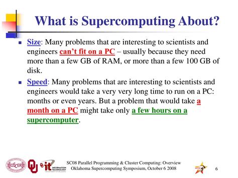 Ppt Parallel Programming And Cluster Computing An Overview Of High